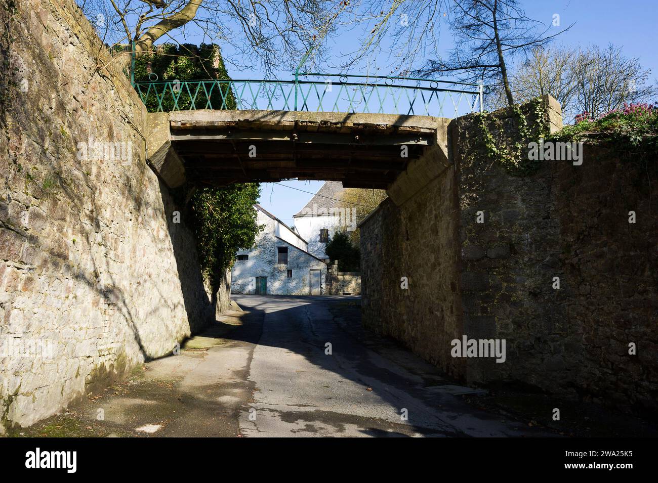 The village of Barbencon, its old castel and the lake. Ranked among the ...