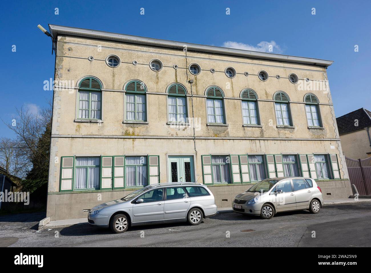 The village of Barbencon, its old castel and the lake. Ranked among the ...