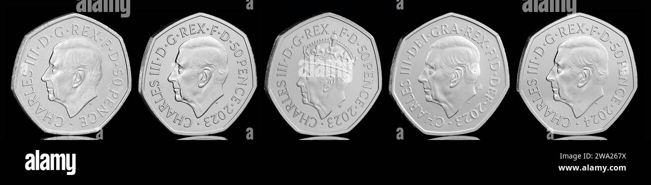 2024 king charles iii 50p hi-res stock photography and images - Alamy