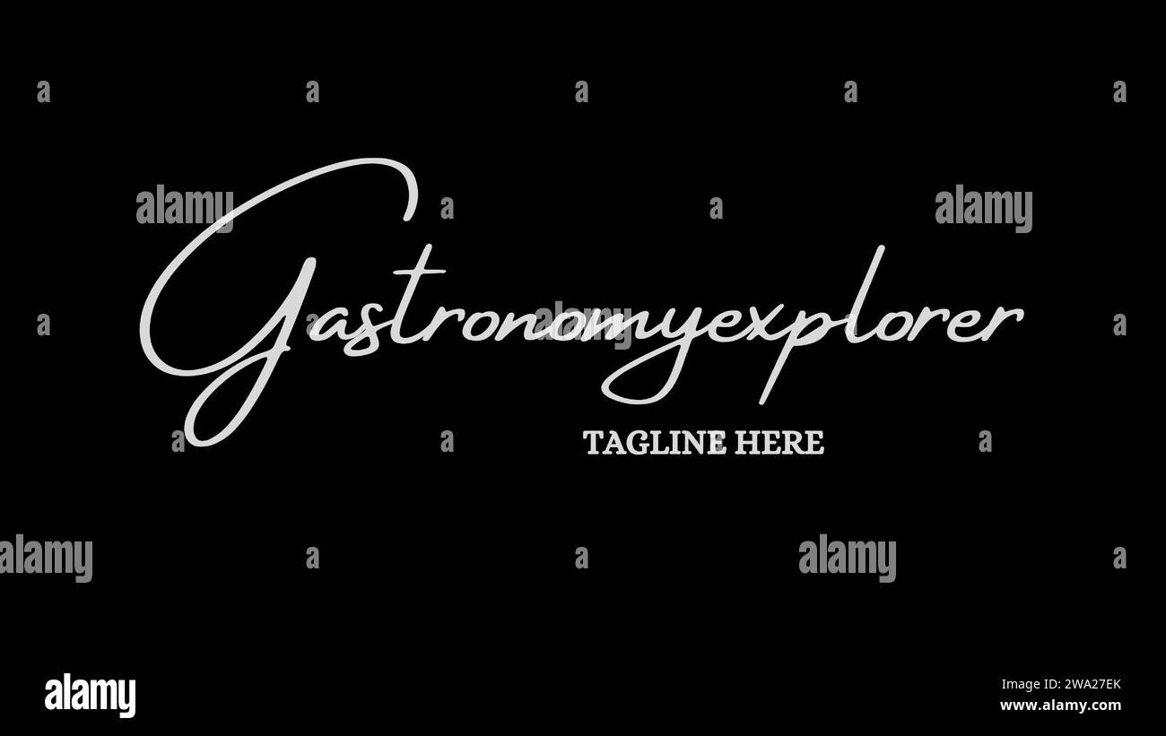 Unique food logo Stock Vector Images - Alamy