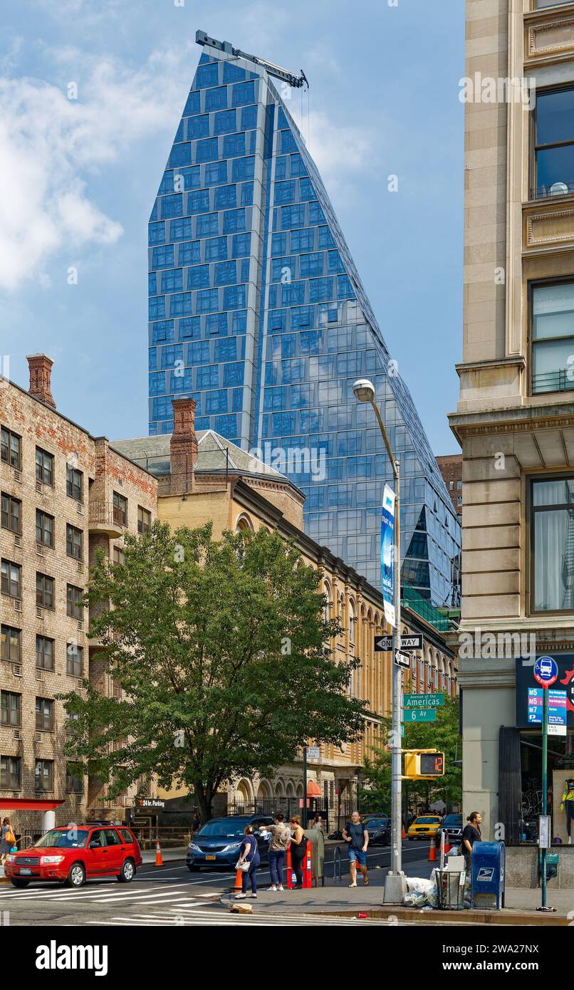 35XV is an irregular glass prism residential tower at 35 West 15th ...