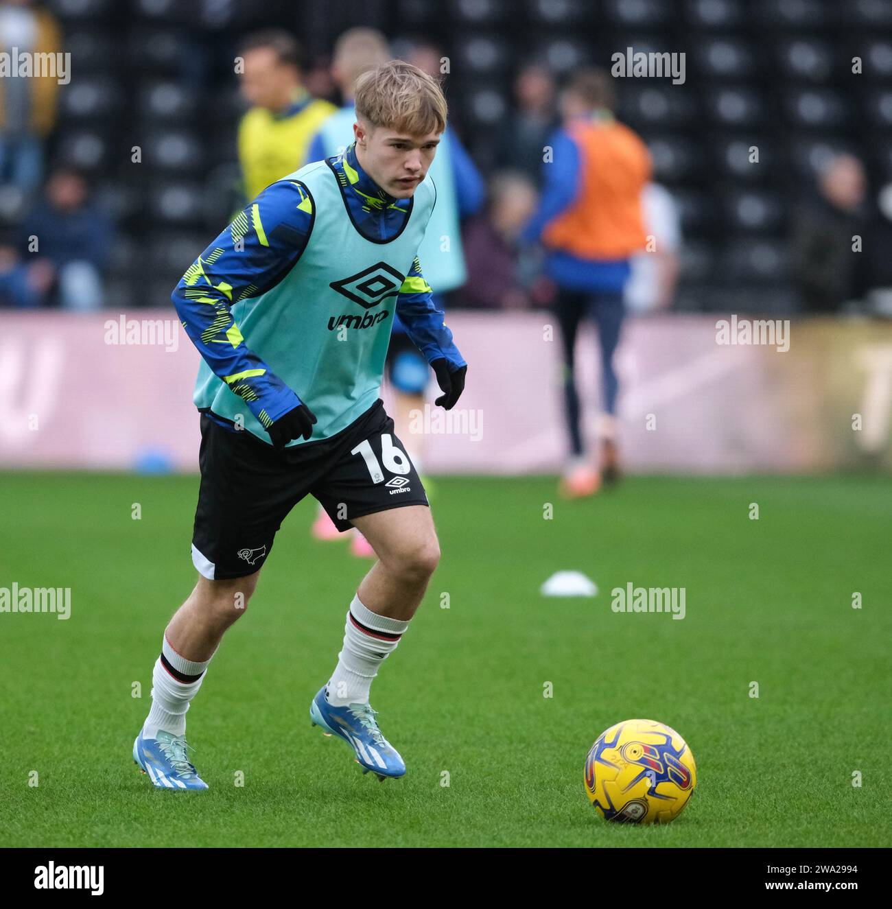 Pride Park, Derby, Derbyshire, UK. 1st Jan, 2024. League One Football ...