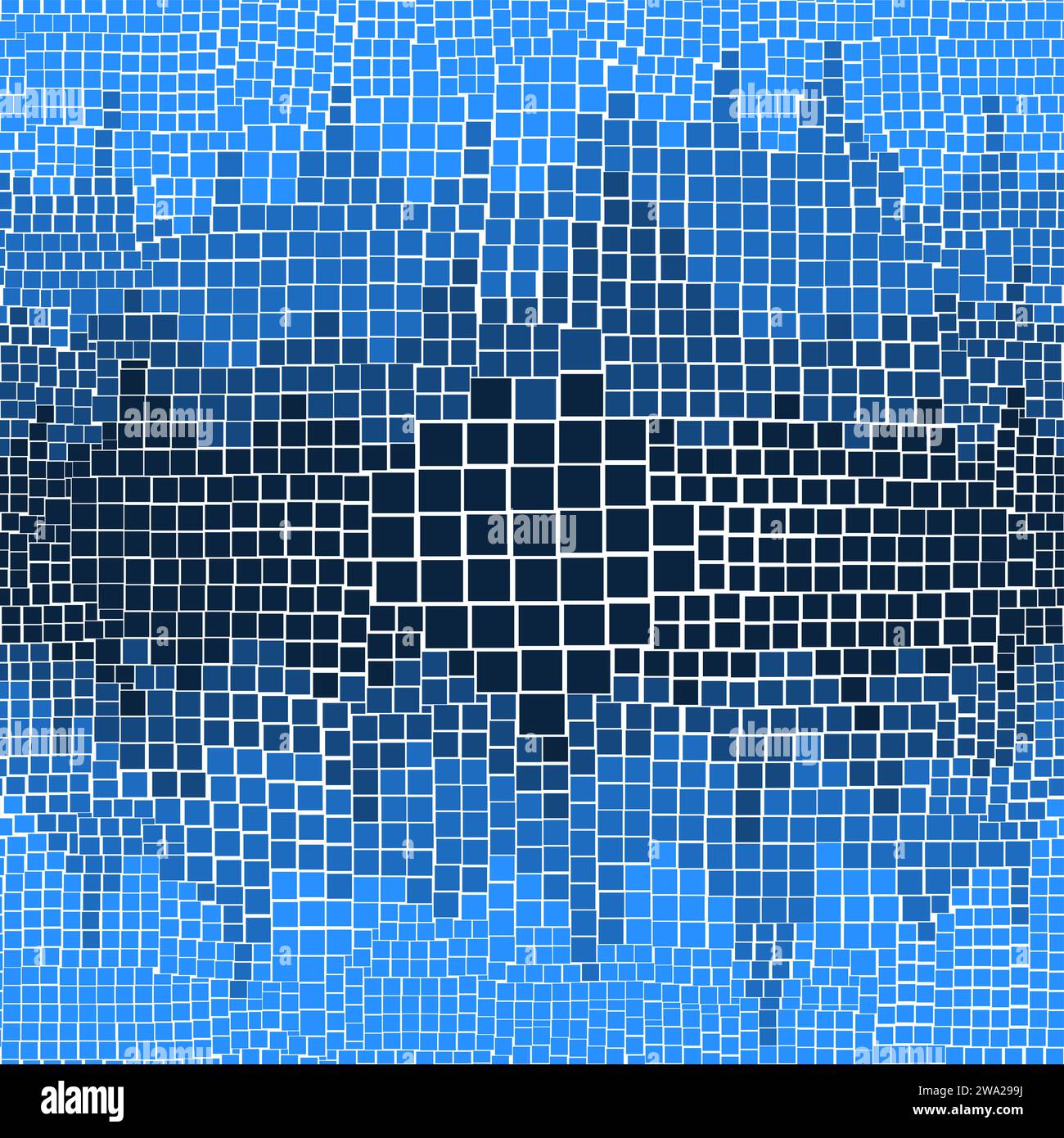 Seamless mosaic texture. Vector blue background. Geometric pattern ...