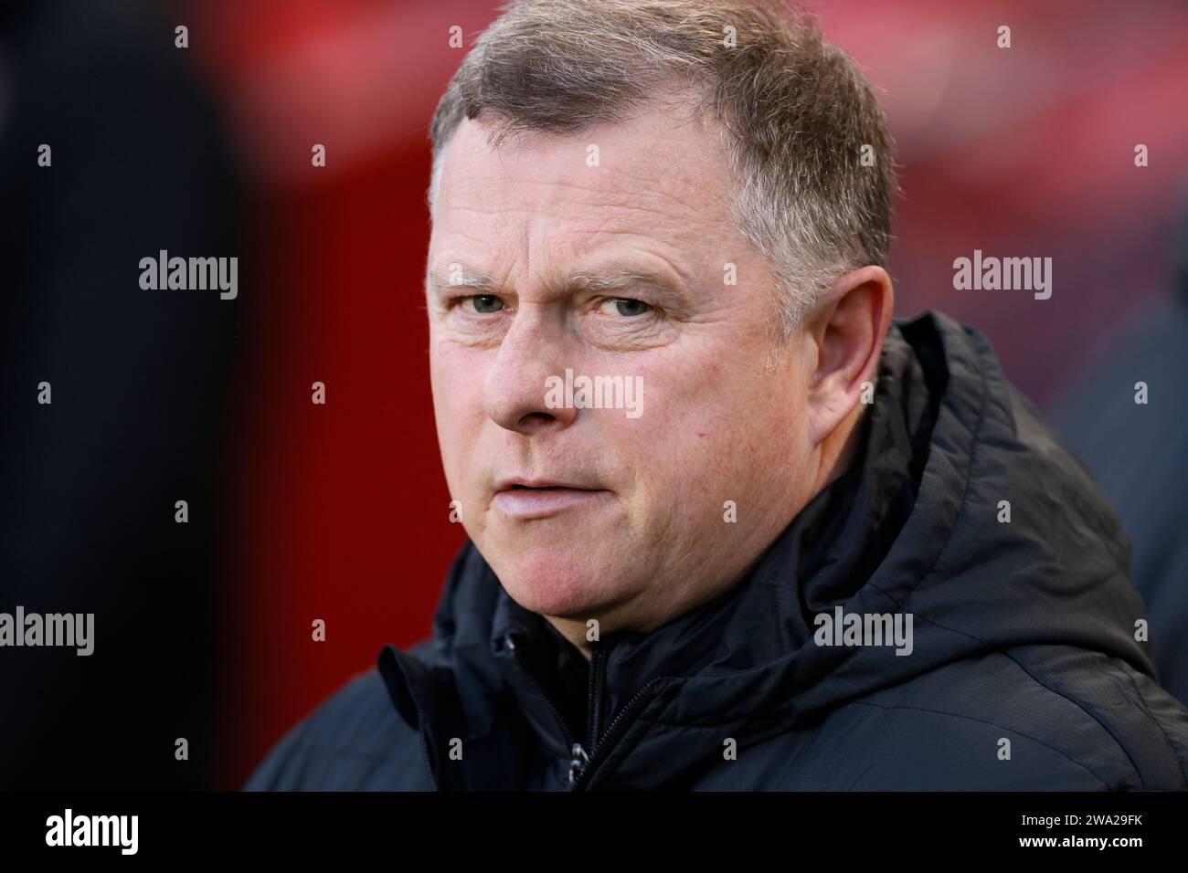 Coventry City manager Mark Robins during the Sky Bet Championship match ...
