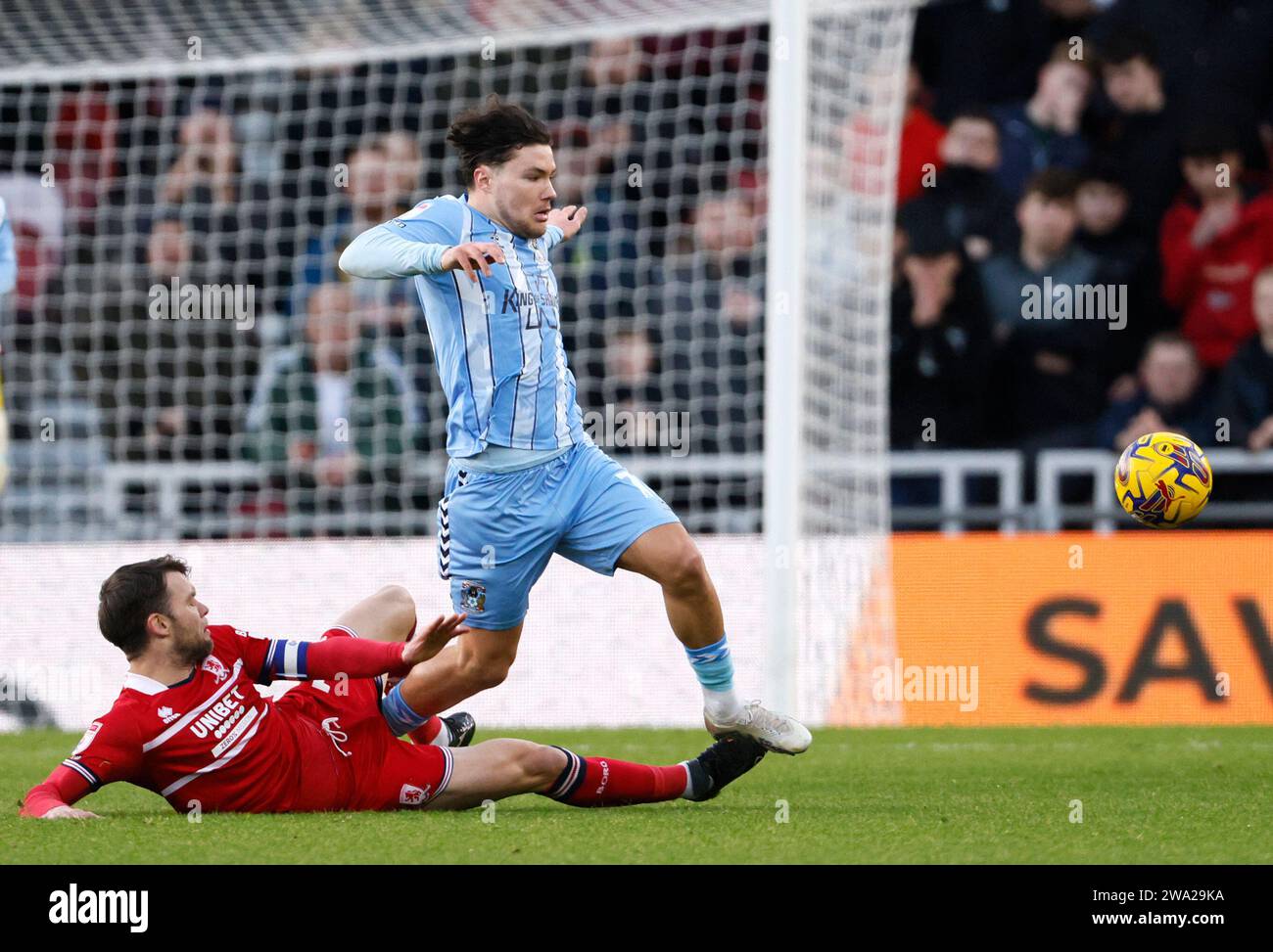 Middlesbrough's Jonny Howson tackles Coventry City's Callum O'Hare ...