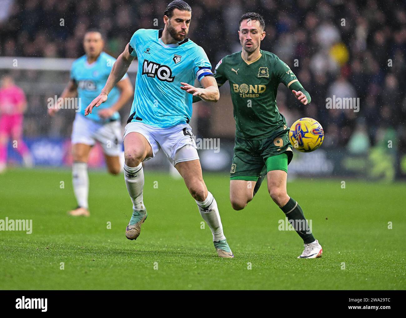 Ryan Hardie of Plymouth Argyle in action during the Sky Bet ...