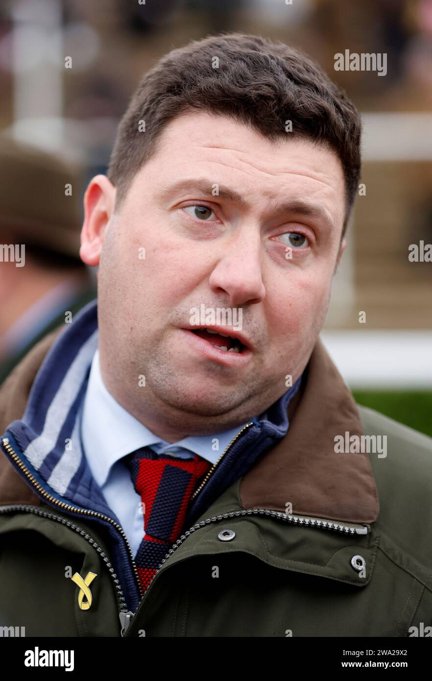 Trainer Olly Murphy at Cheltenham Racecourse. Picture date: Monday ...