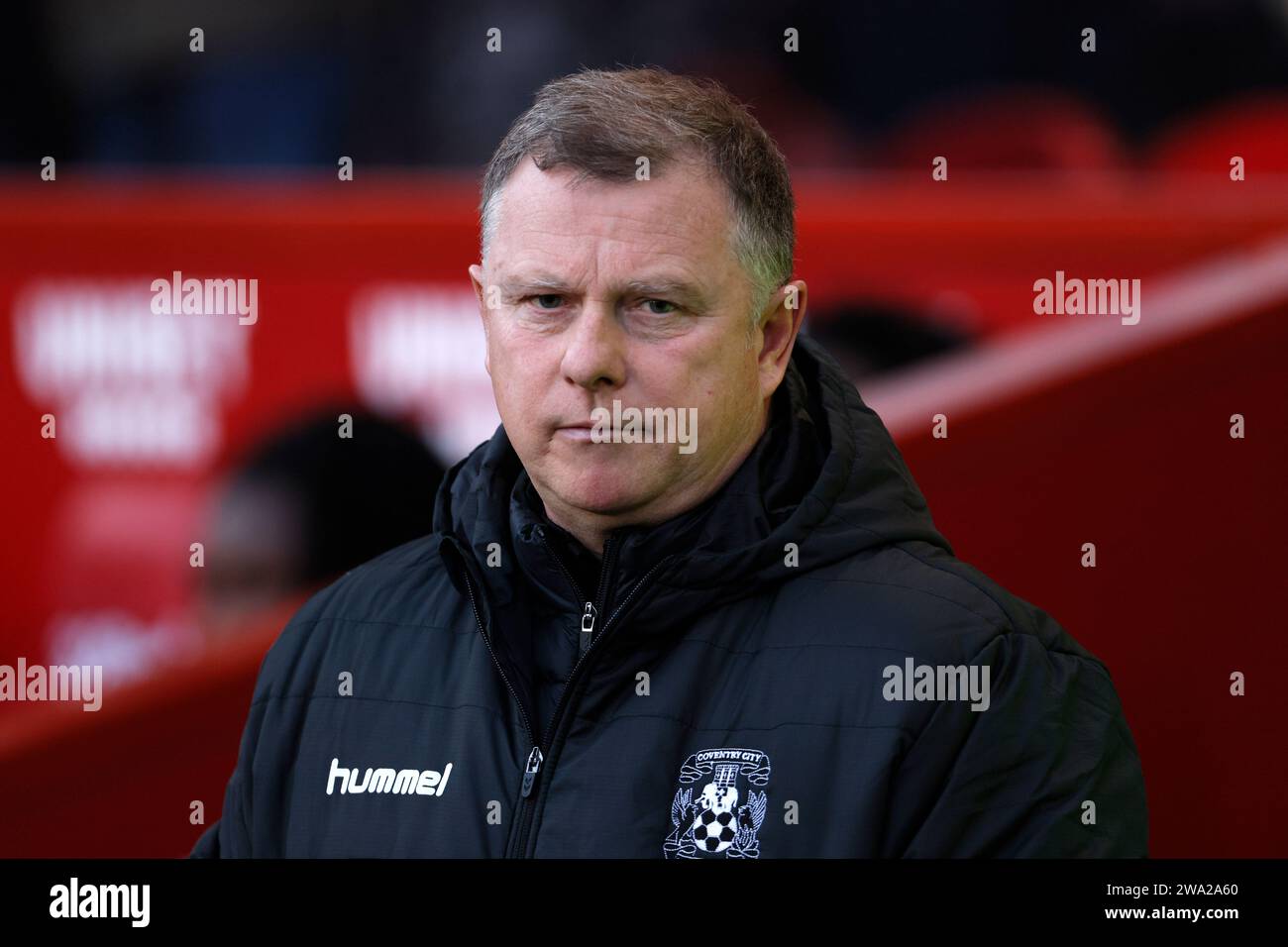 Coventry City manager Mark Robins during the Sky Bet Championship match ...