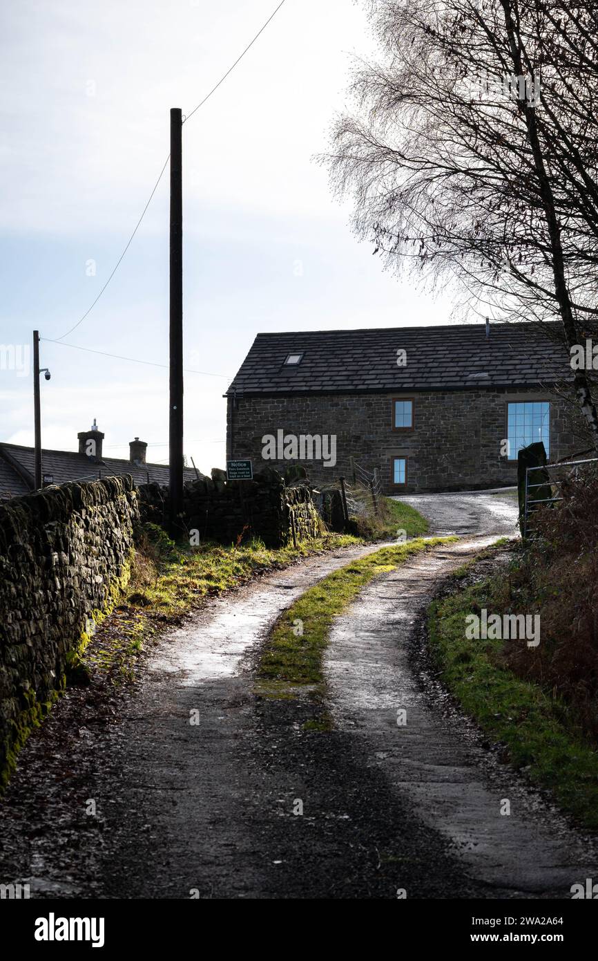 Winter in the Yorkshire Pennines, Stocksbridge, UK Stock Photo - Alamy