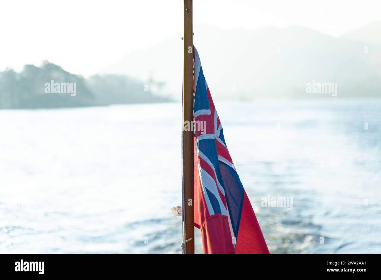 Ullswater Steamer Flag - Lake District, UK Stock Photo - Alamy