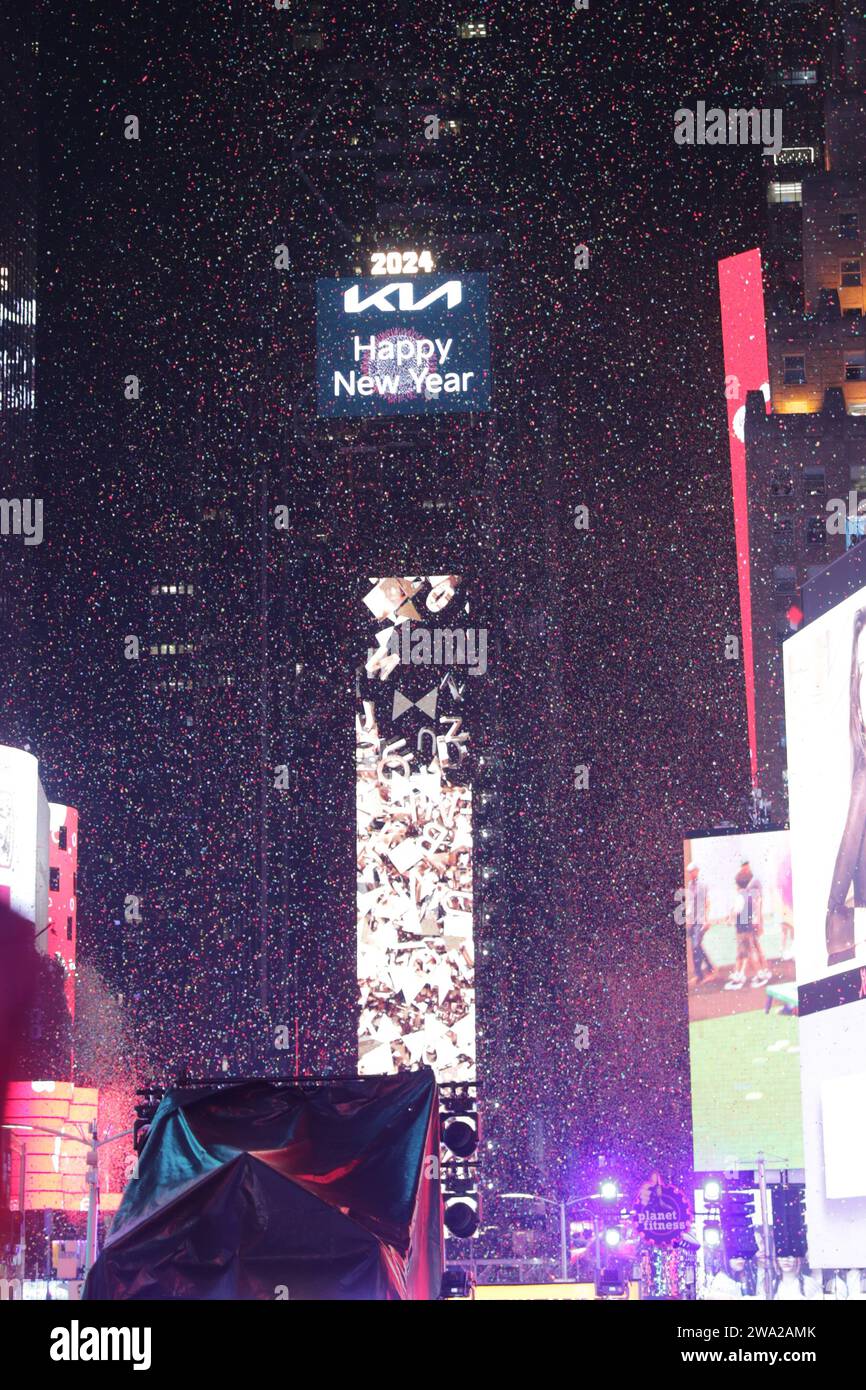 Ny, USA. 1st Jan, 2024. Time Square, New York, USA, January 01, 2024 ...
