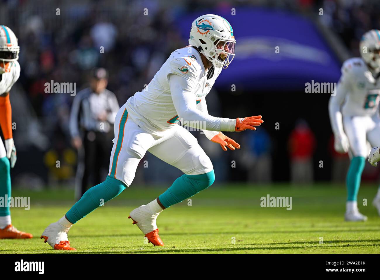 Miami Dolphins linebacker Bradley Chubb in action during the first half ...