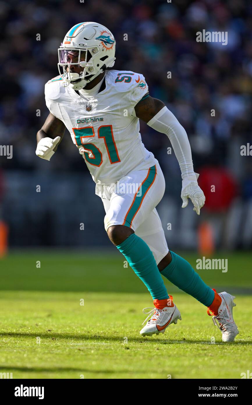 Miami Dolphins linebacker David Long Jr. (51) in action during the ...
