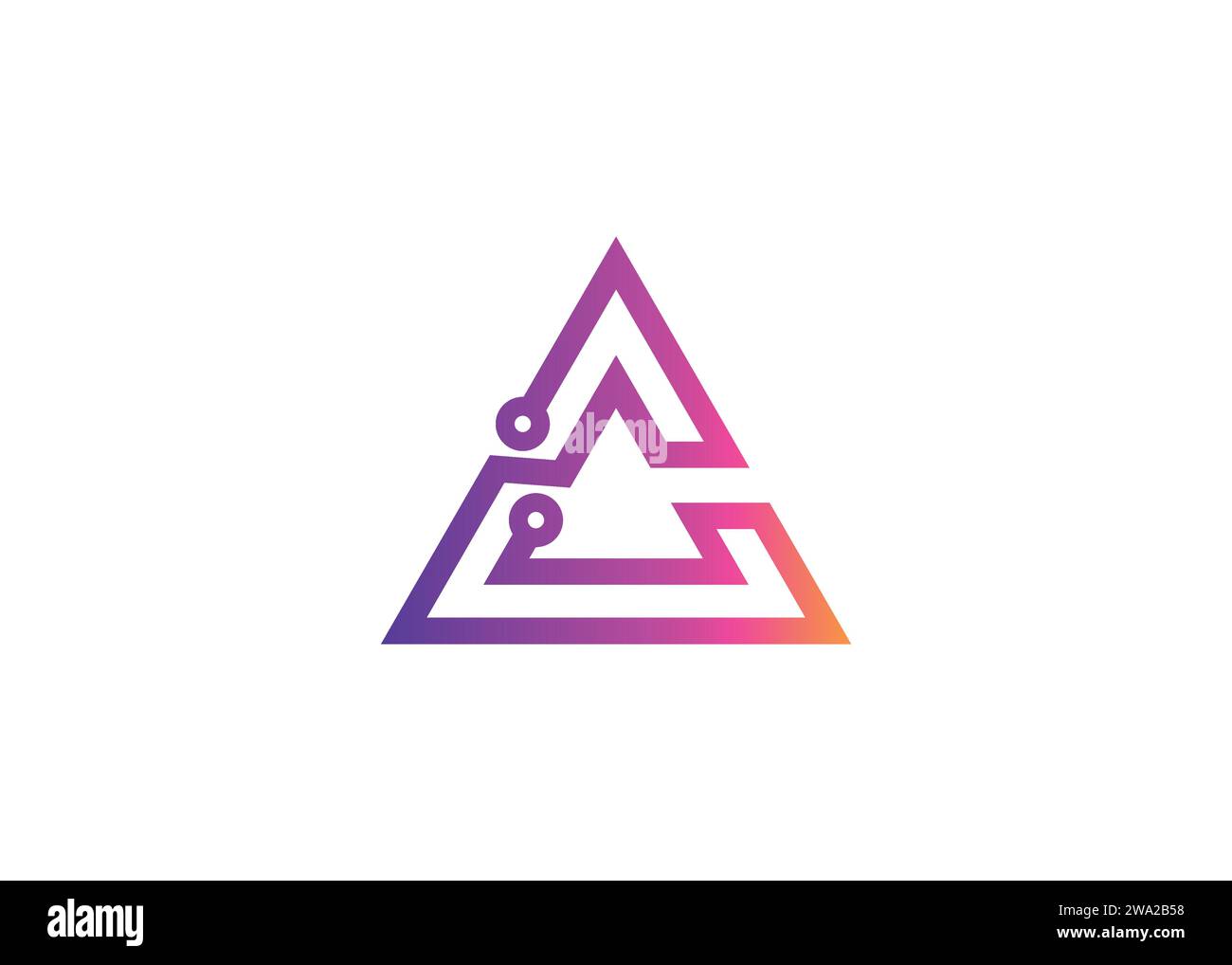 Letter C Technology vector monogram logo design template. Letter C ...