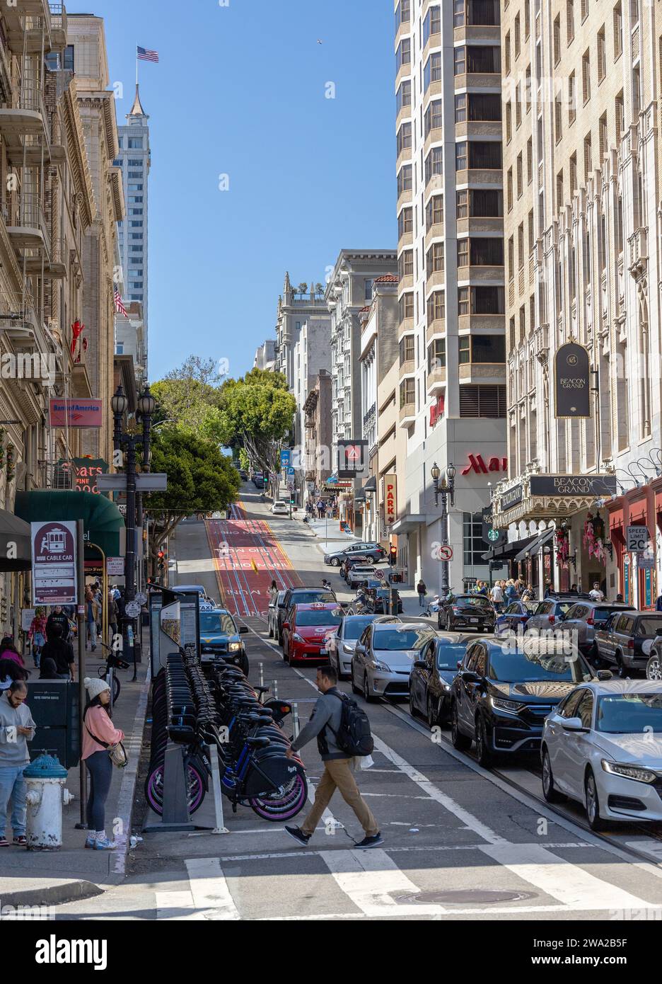 Buildings On Powell Street San Francisco, June 24, 2023 Stock Photo - Alamy