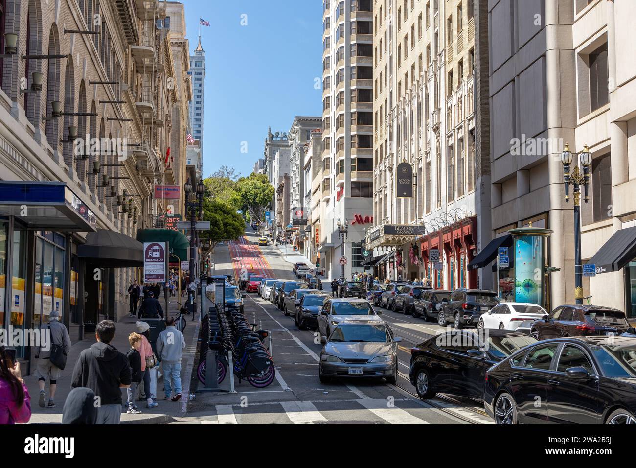 Powell street san francisco hi-res stock photography and images - Alamy