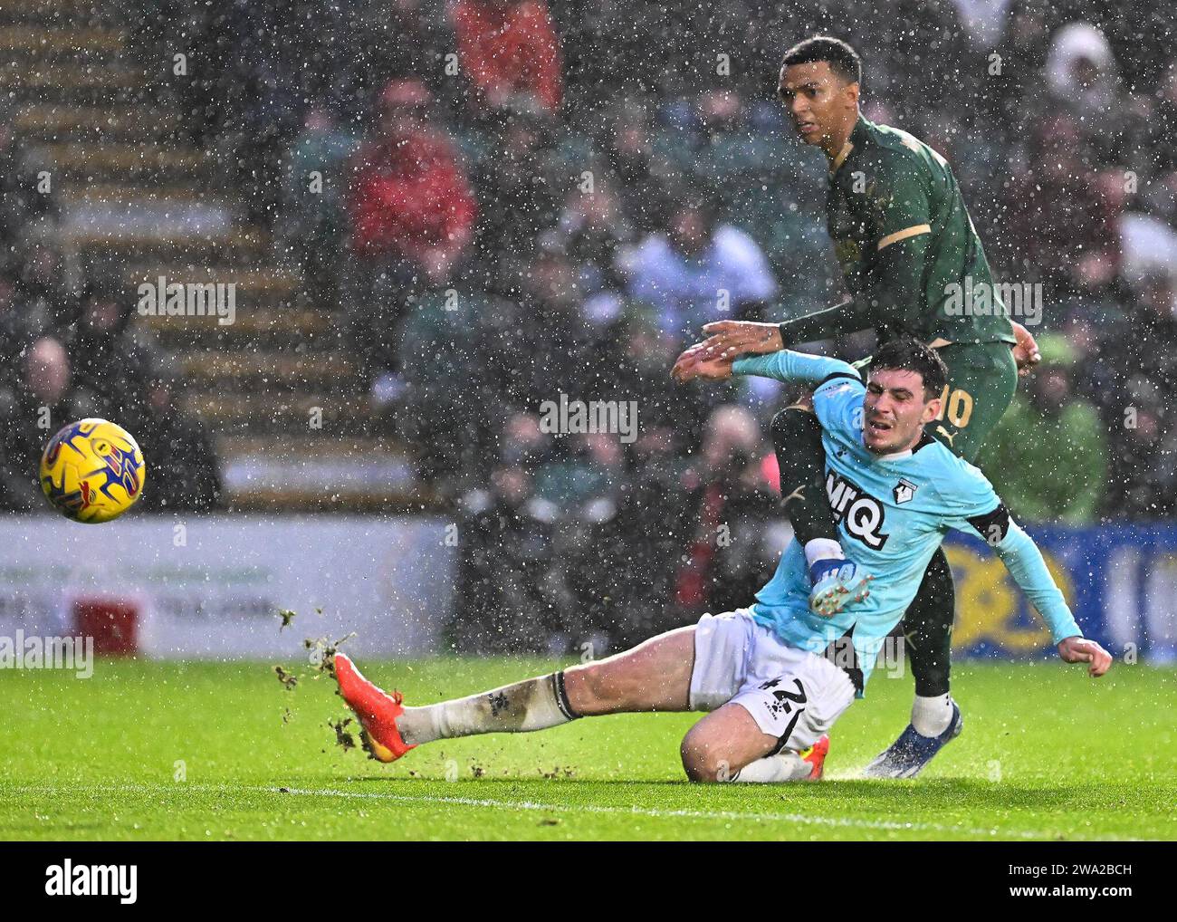 Morgan Whittaker of Plymouth Argyle scores to make it 2-1 during the ...