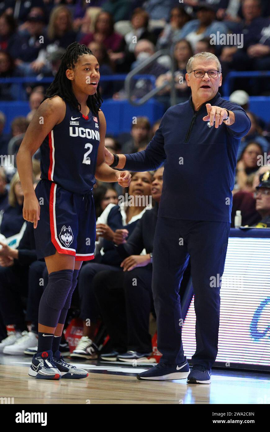HARTFORD, CT - DECEMBER 31: UConn Huskies head coach Geno Auriemma ...