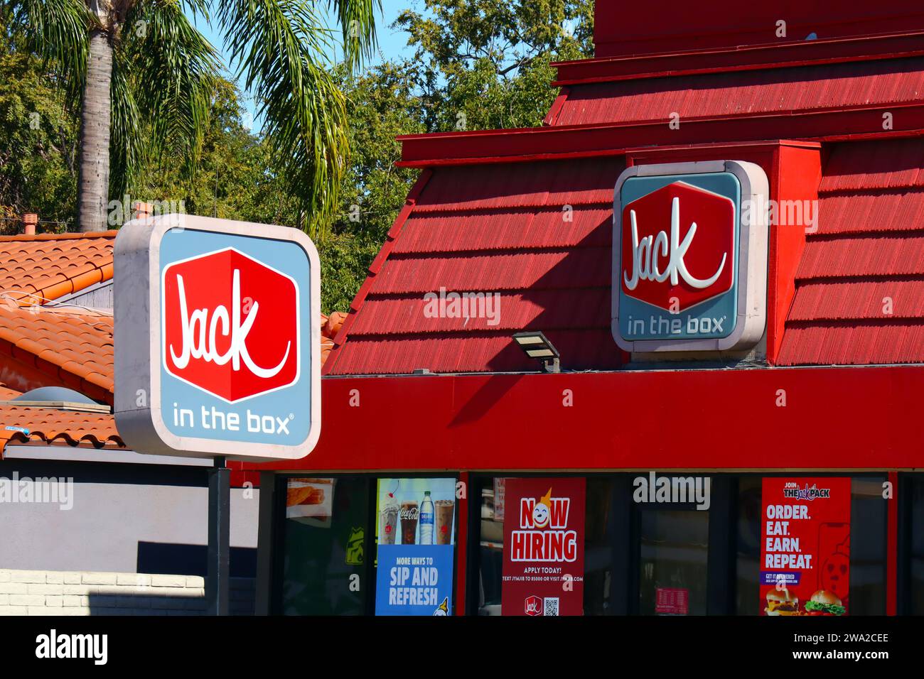 Jack in the box restaurant menu hi-res stock photography and images - Alamy