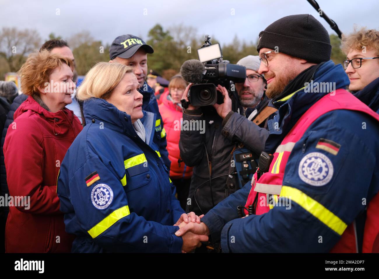 Sandkrug, Germany. 01st Jan, 2024. Federal Minister of the Interior ...