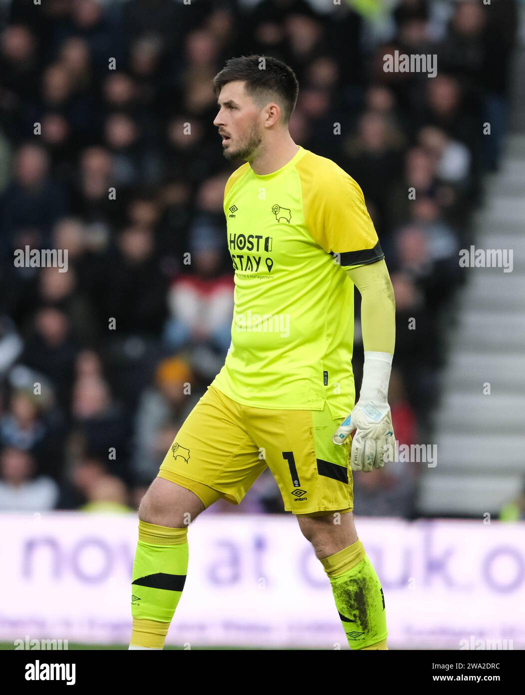 Pride Park, Derby, Derbyshire, UK. 1st Jan, 2024. League One Football ...