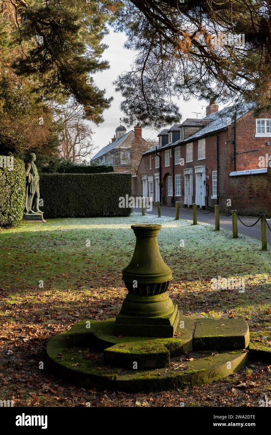 UK, England, Cheshire, Macclesfield, Gawsworth, Old Hall estate houses ...