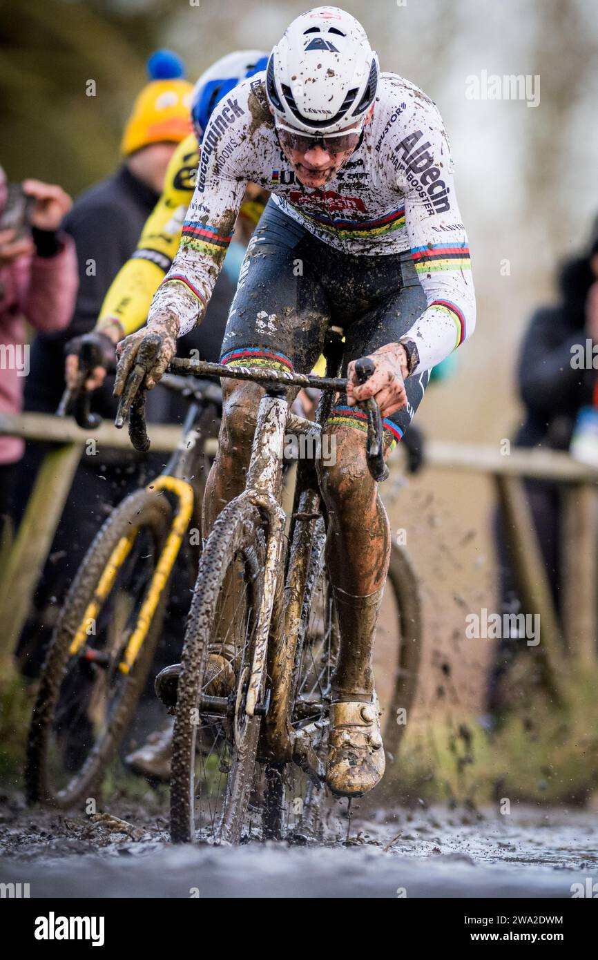 Baal, Belgium. 01st Jan, 2024. Dutch Mathieu Van Der Poel and Belgian ...