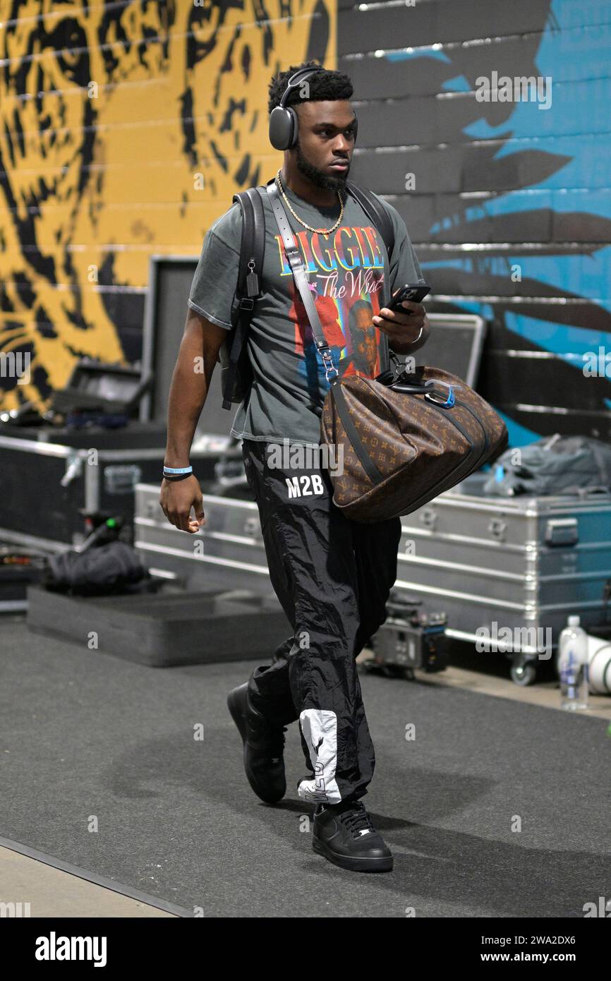 Carolina Panthers wide receiver Jonathan Mingo arrives to the stadium ...