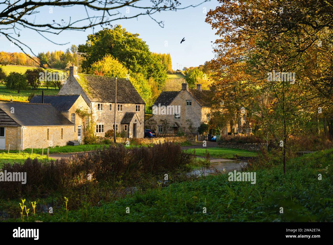 Upper Slaughter Village in the Cotswolds, England, UK Stock Photo - Alamy