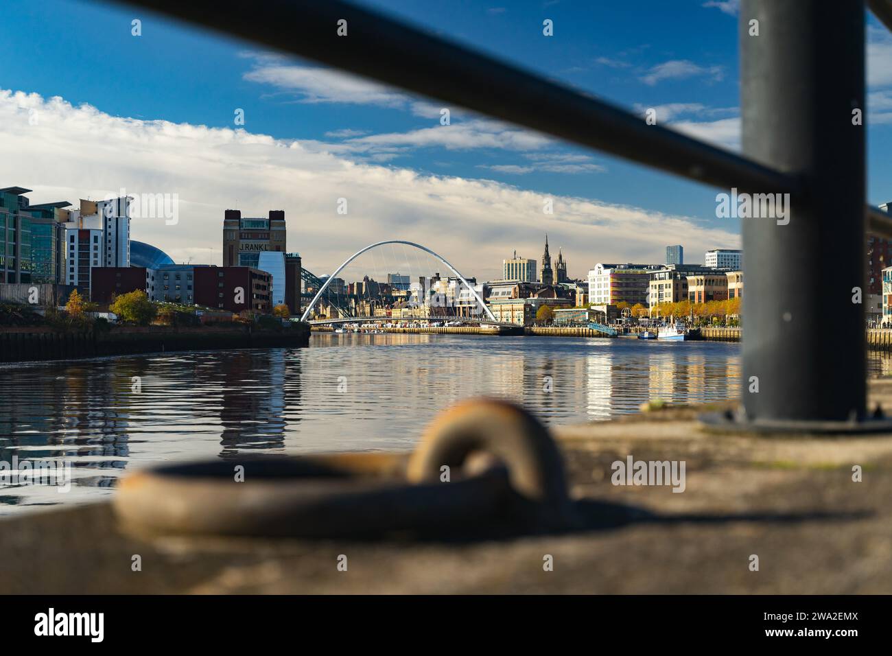 Newcastle Gateshead - River Tyne Quayside View with Bridges (Newcastle ...