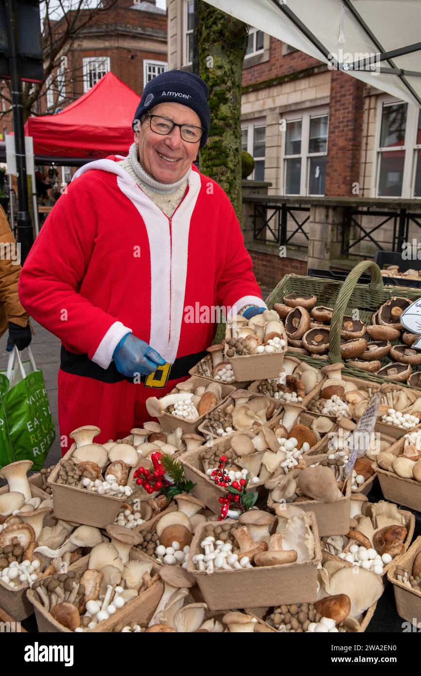 UK, England, Cheshire, Macclesfield, Market Street, Christmas Treacle ...