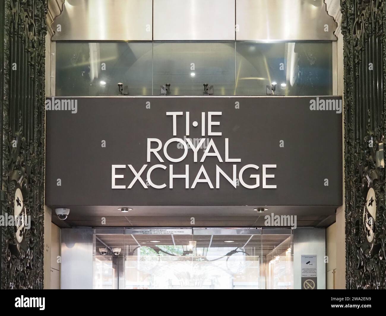 LONDON, UK - CIRCA OCTOBER 2022: The Royal Exchange Sign Stock Photo ...
