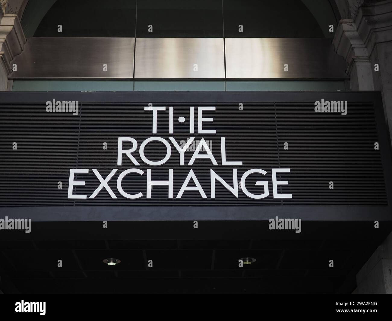 LONDON, UK - CIRCA OCTOBER 2022: The Royal Exchange Sign Stock Photo ...