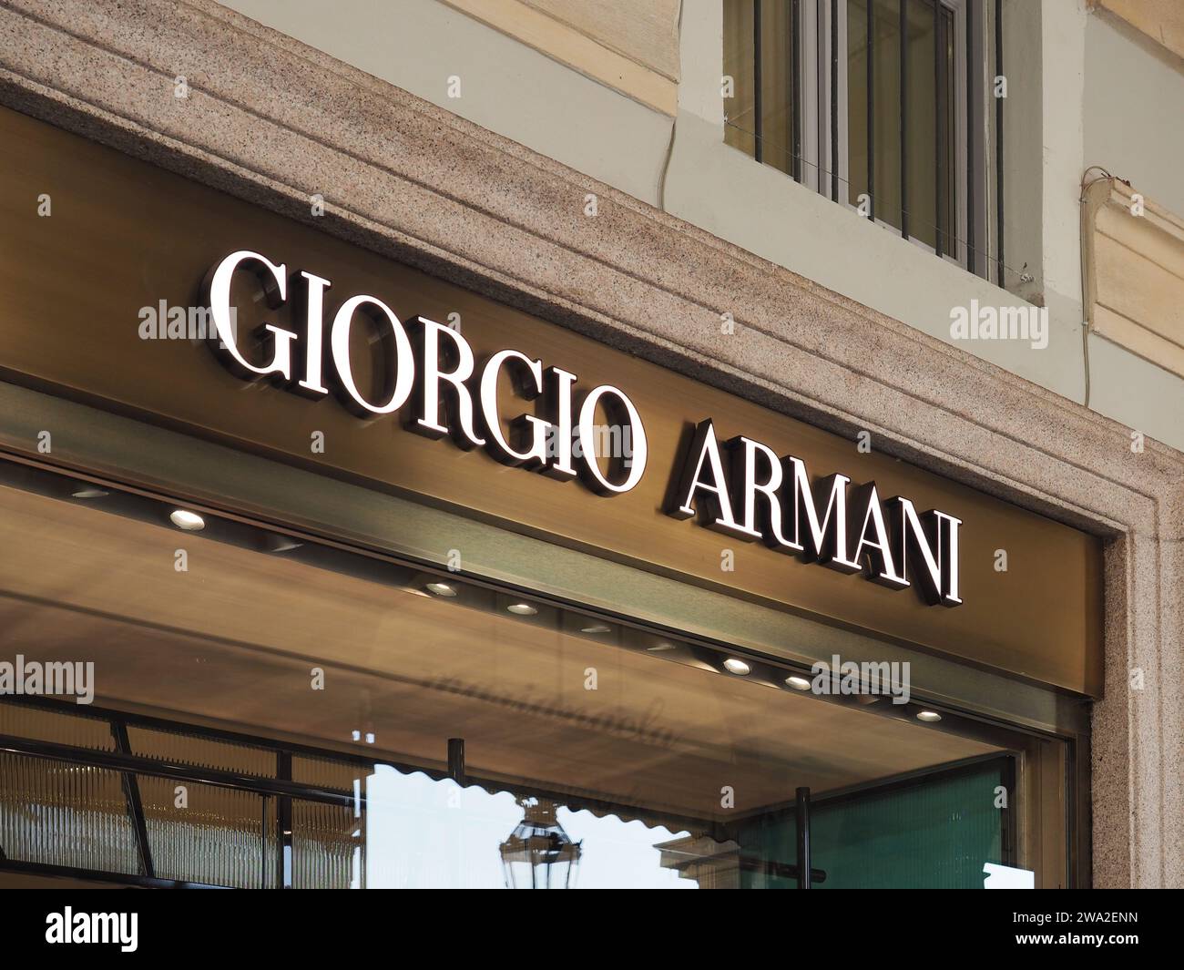 Emporio armani sign hi-res stock photography and images - Alamy