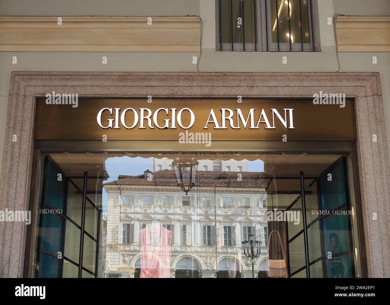 Emporio armani sign hi-res stock photography and images - Alamy