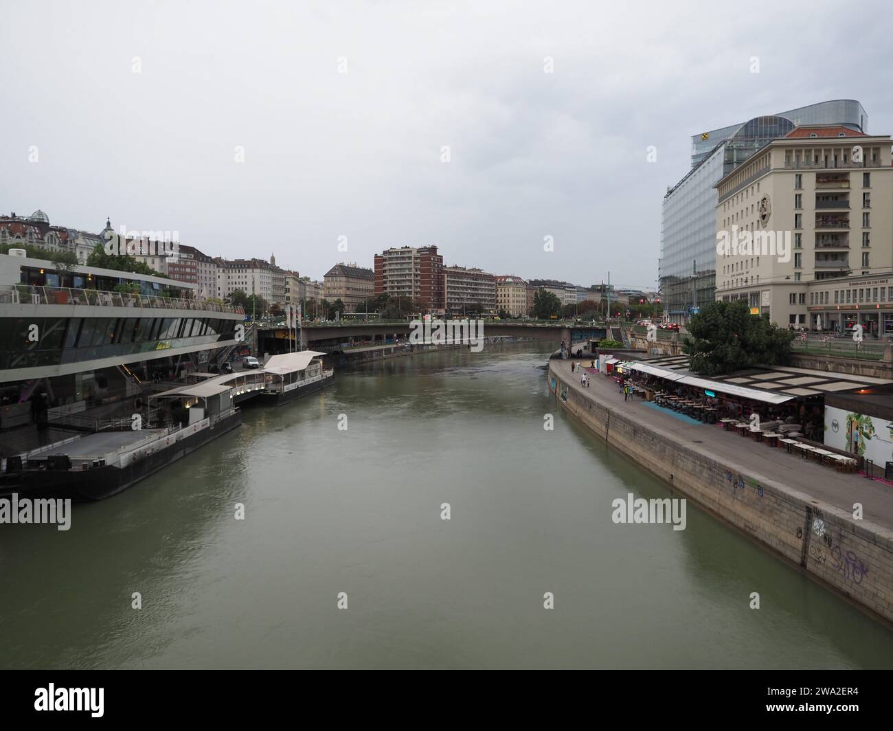 VIENNA, AUSTRIA - CIRCA AUGUST 2022: Donaukanal Translation Danube ...