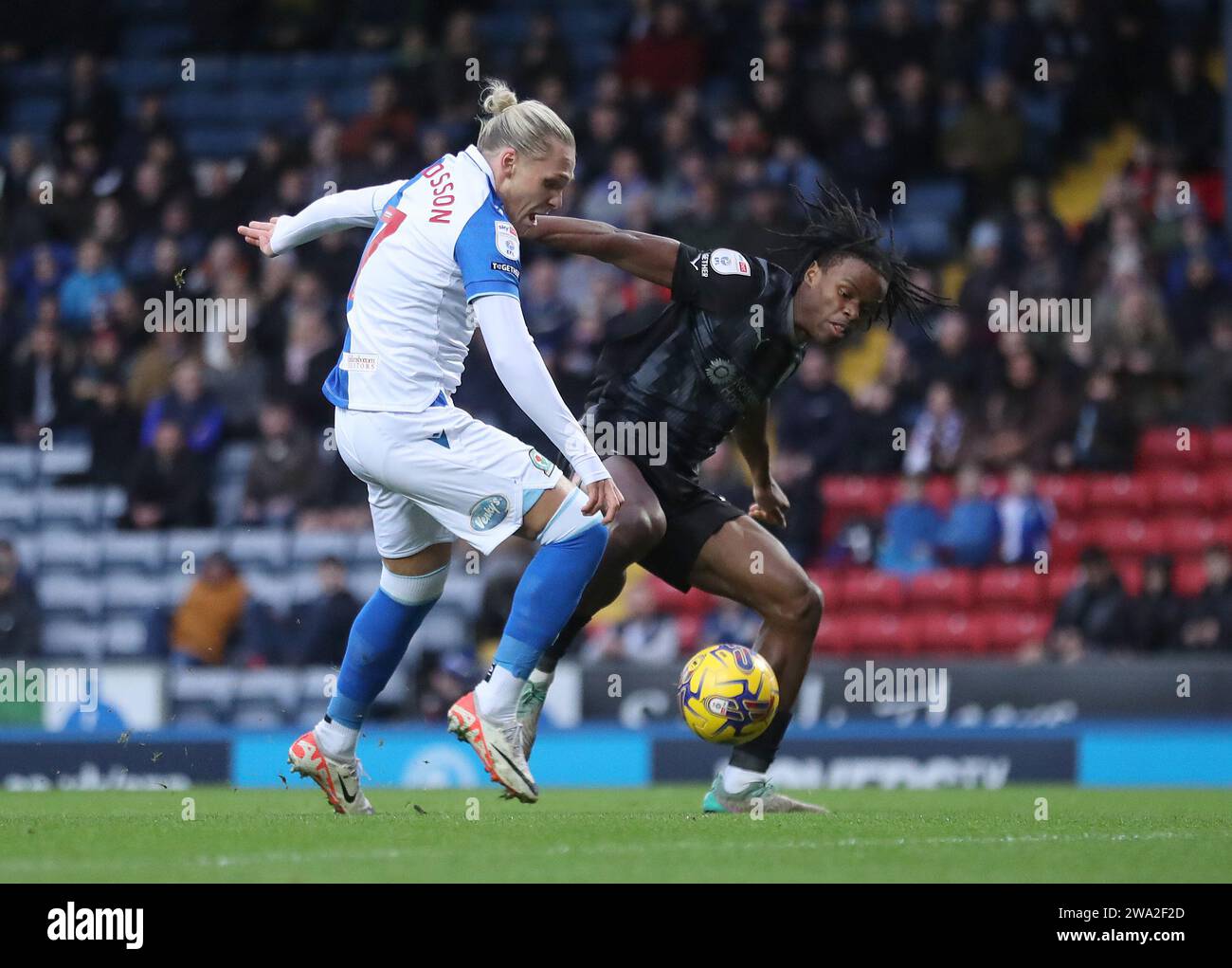 Blackburn Rovers' Arnor Sigurdsson scores their side's first goal of ...