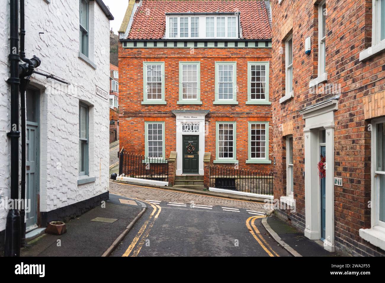 Wesley House - Castlegate, Scarborough Old Town, Yorkshire, UK Stock Photo - Alamy