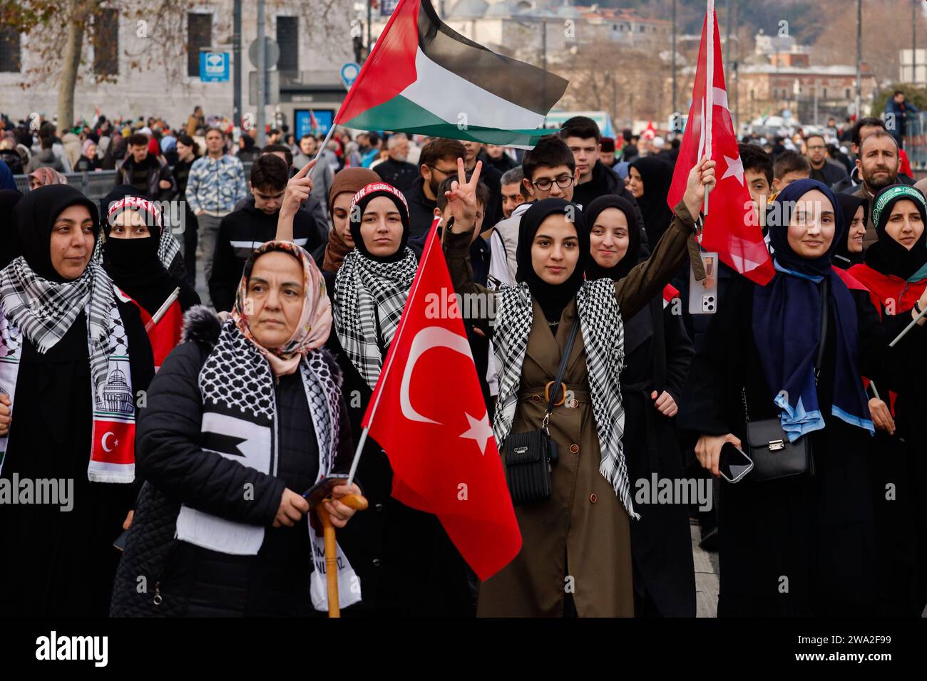 Istanbul, Istanbul, Turkey. 1st Jan, 2024. Hundreds of thousands of ...