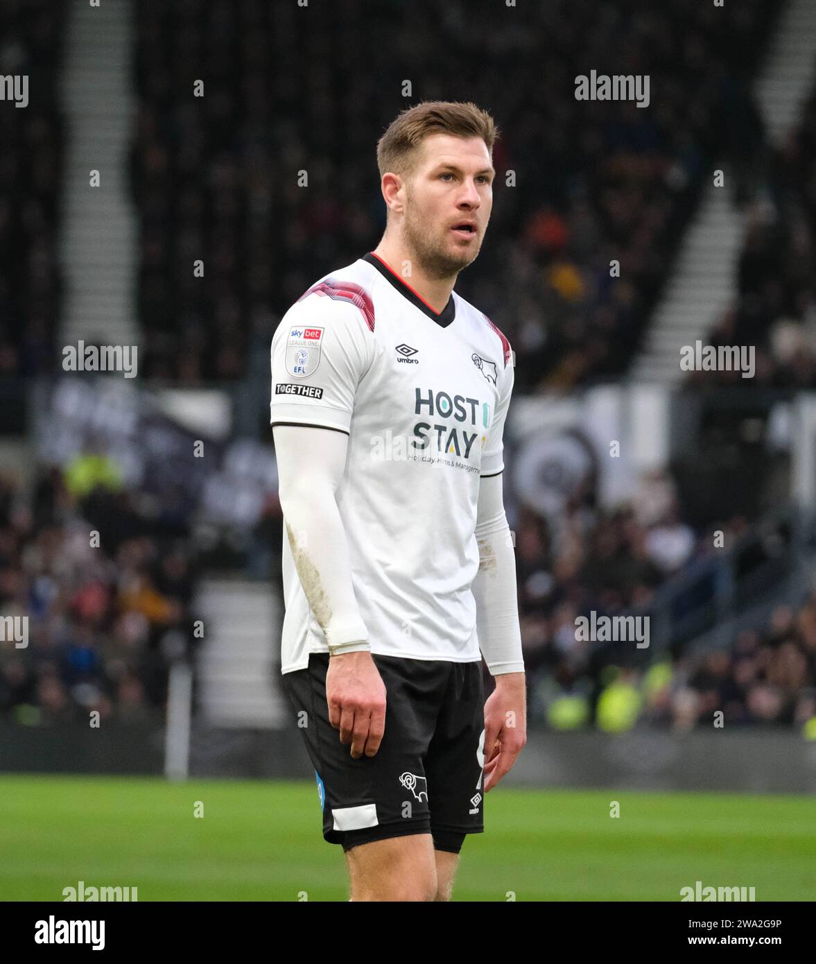 Pride Park, Derby, Derbyshire, UK. 1st Jan, 2024. League One Football ...