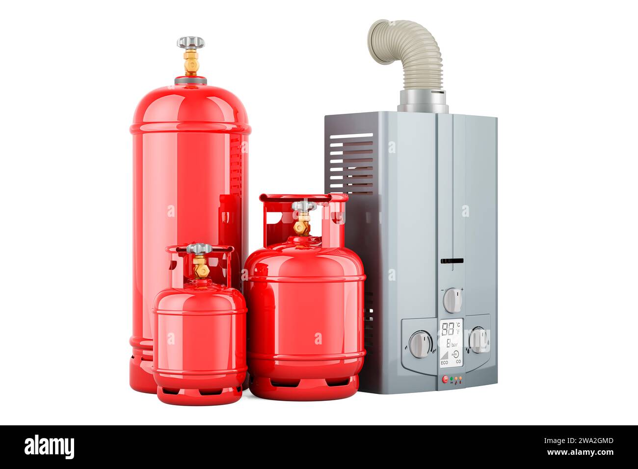 Propane gas cylinder with home gas boiler. Gas Delivery Service ...