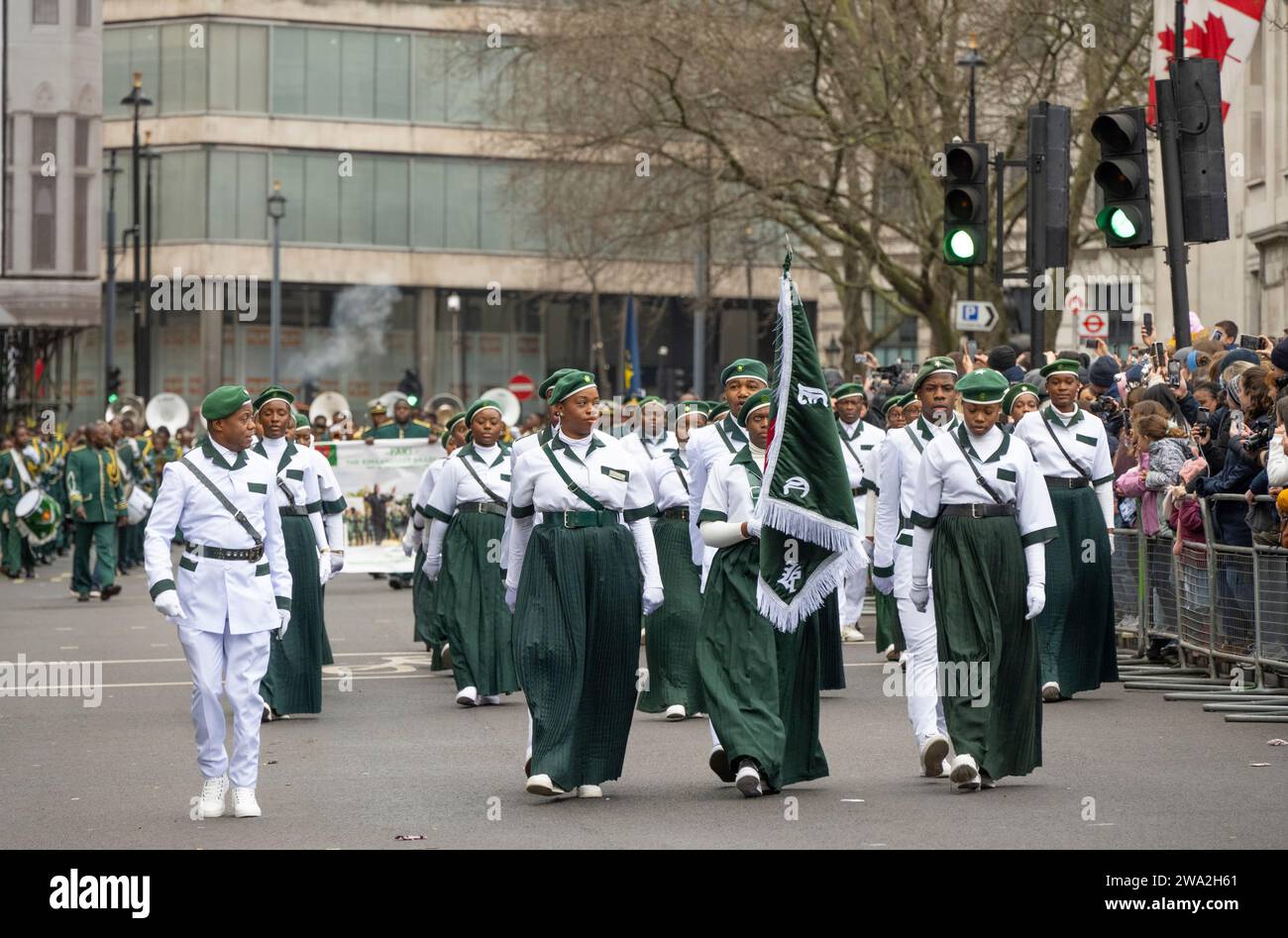 London, UK. 1st Jan, 2024. The colourful LNYDP2024 takes place in ...