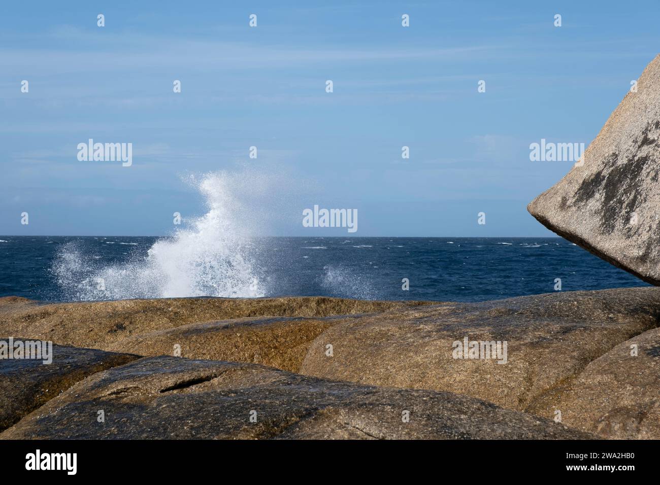 Bicheno blowhole hi-res stock photography and images - Alamy