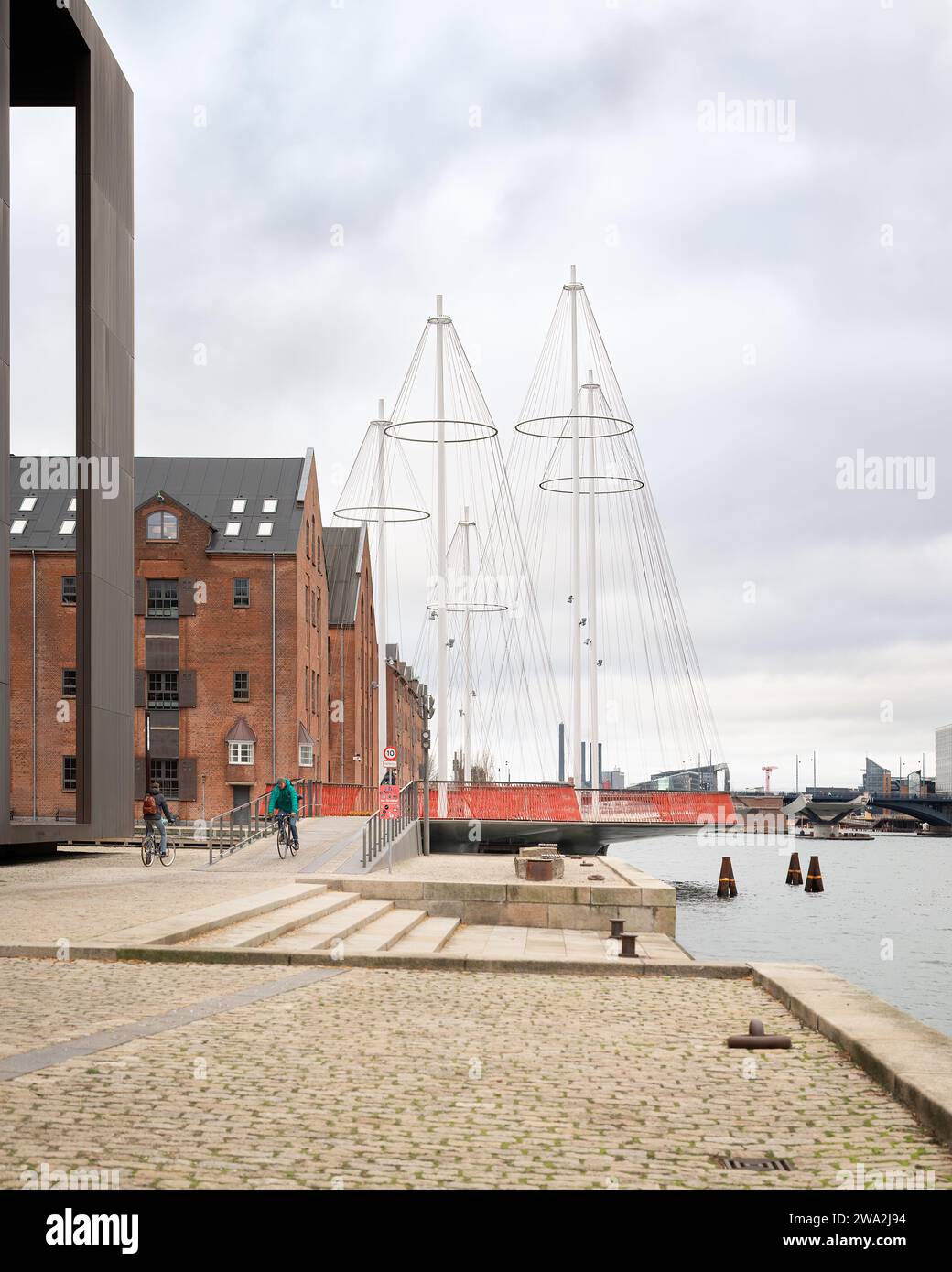 Copenhagen, Denmark - Circle Bridge by Studio Olafur Eliasson Stock ...