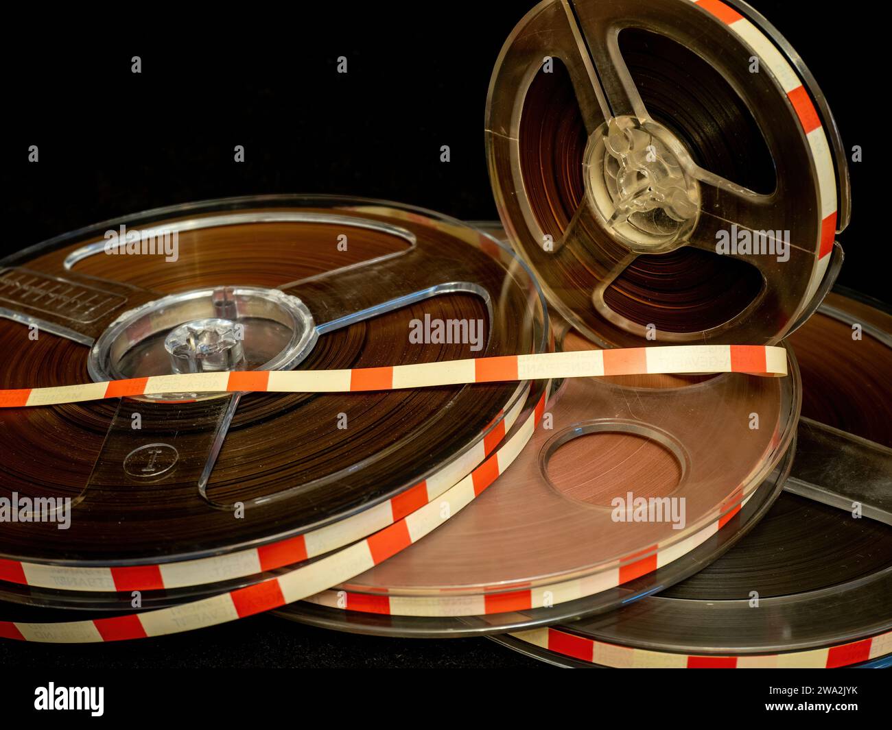 magnetic tape rolls for a tape recorder Stock Photo - Alamy