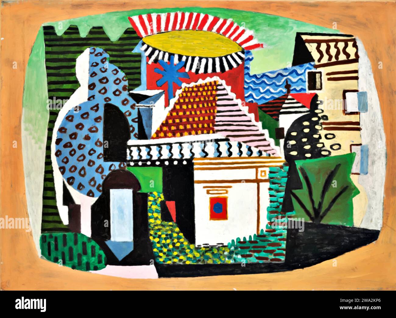 Paysage of Juan-les-Pins, 1920 (Painting) by Artist Picasso, Pablo ...