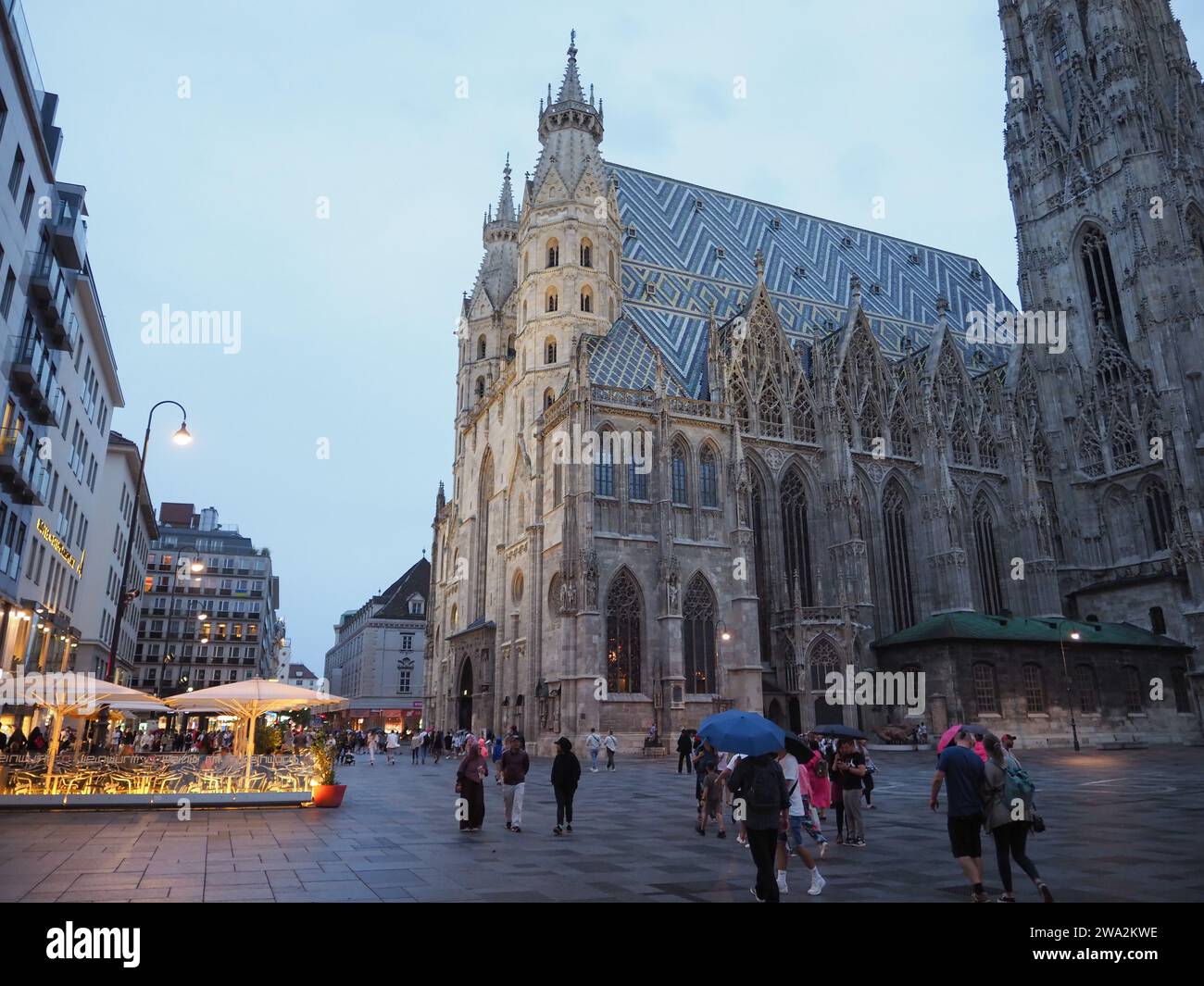 VIENNA, AUSTRIA - CIRCA AUGUST 2022: People In Stephansplatz In Front ...