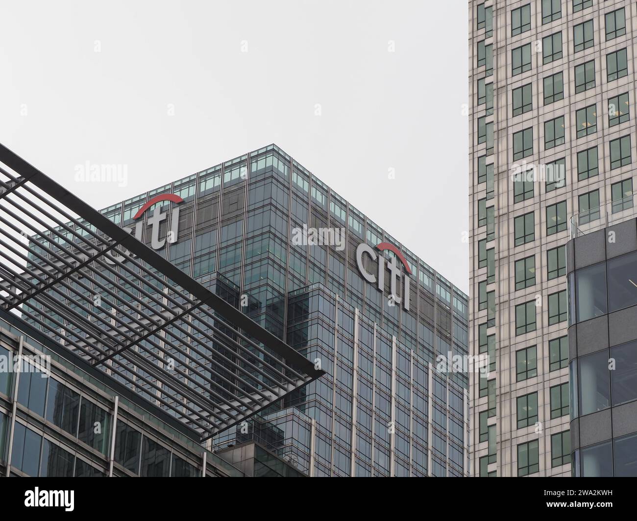 LONDON, UK - JUNE 07, 2023: Citi Bank UK Headquarters At Canary Wharf ...