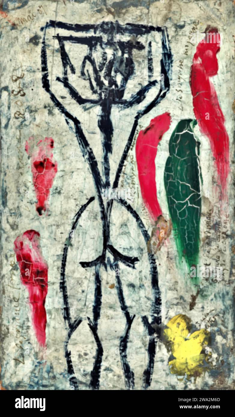 Petit Nu de dos aux bras leves (etude pour Les Demoiselles d'Avignon), 1907 (Painting) by Artist ...