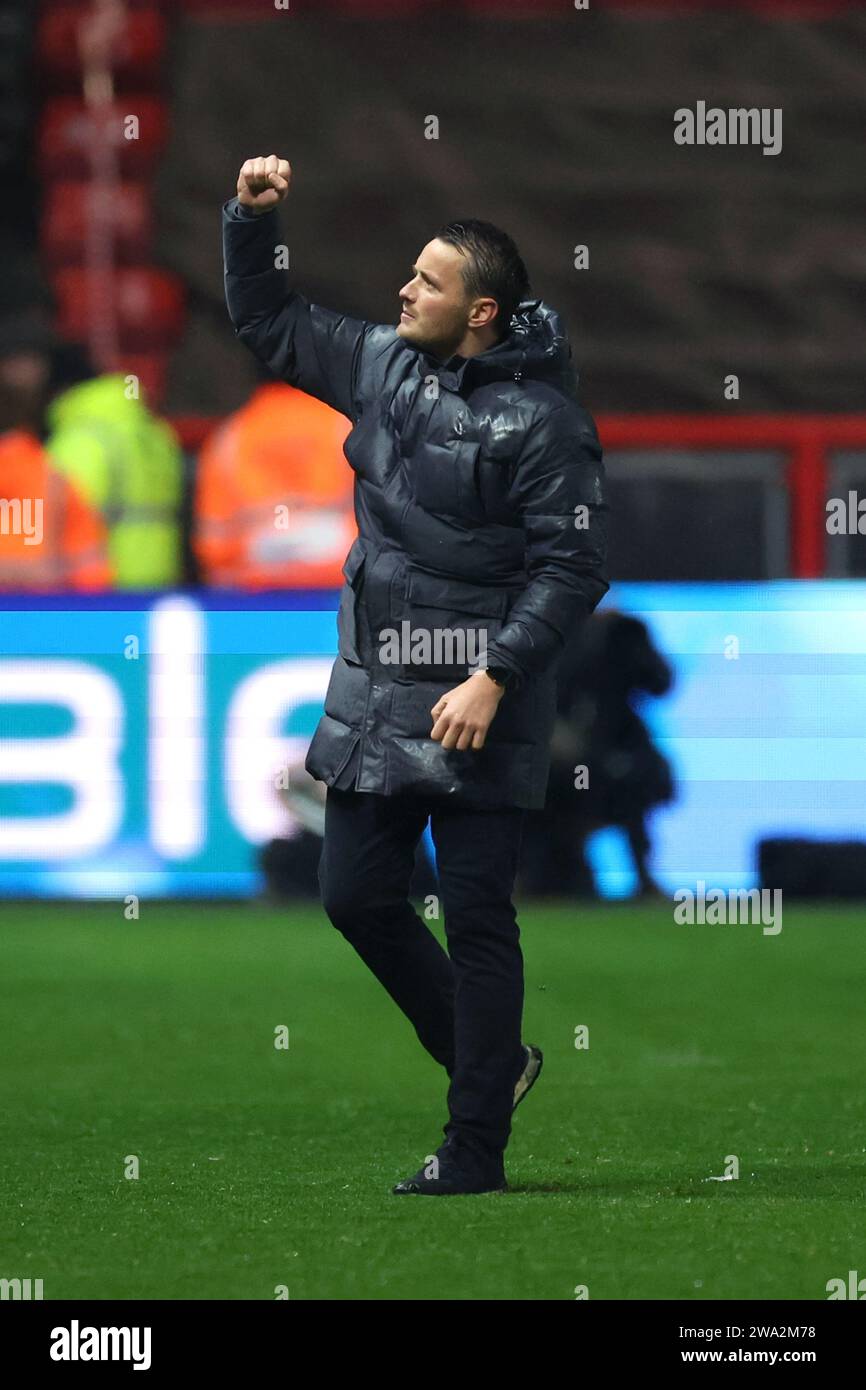 Millwall manager Joe Edwards after the final whistle of the Sky Bet ...